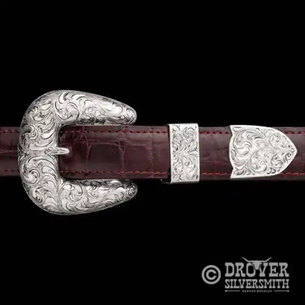 The Drover Sterling Silver Belt Buckle - Molly's Custom Silver