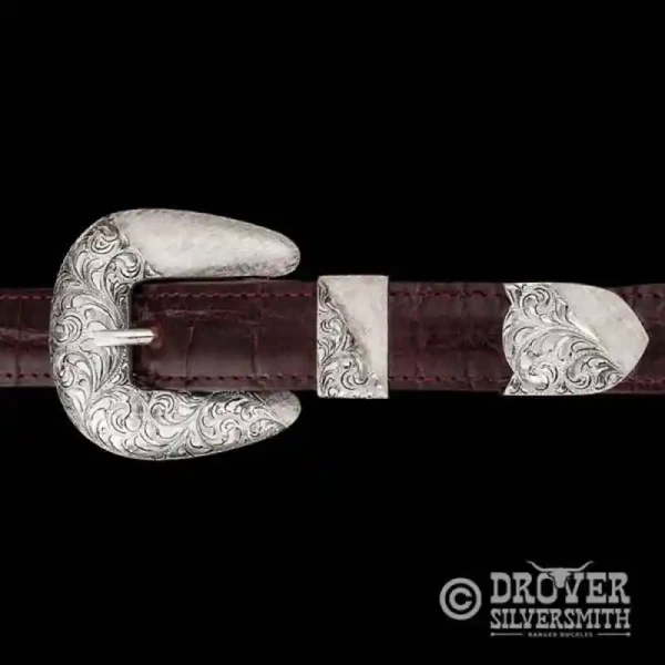 The Wrangler Sterling Silver Belt Buckle - Molly's Custom Silver