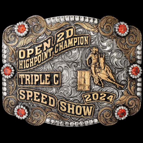 Livestock Classic Belt Buckle - Molly's Custom Silver