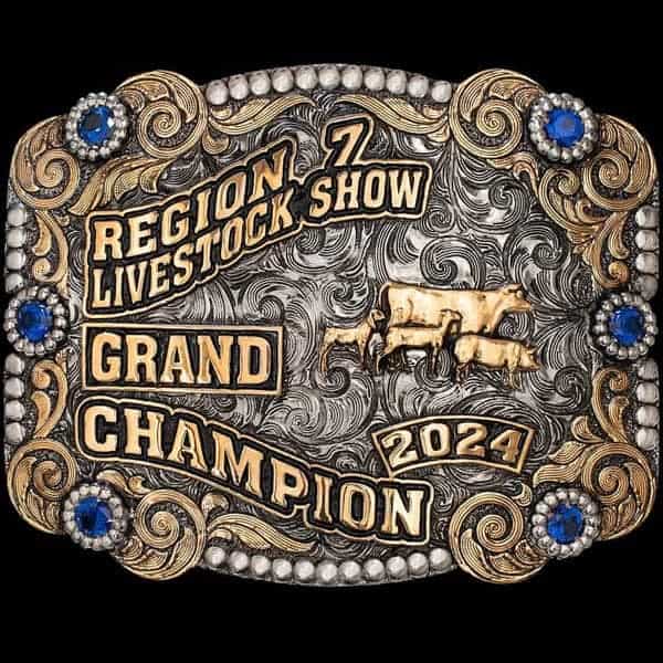 Livestock Classic Belt Buckle - Molly's Custom Silver