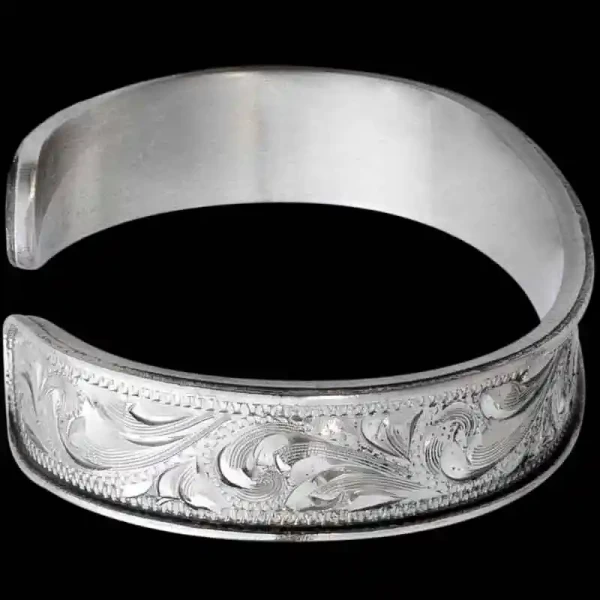 Dixie Western Custom Cuff Bracelet-MollysCustomSilver