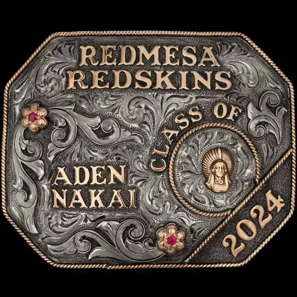 Reagan Graduation Custom Belt Buckle - MollysCustomSilver