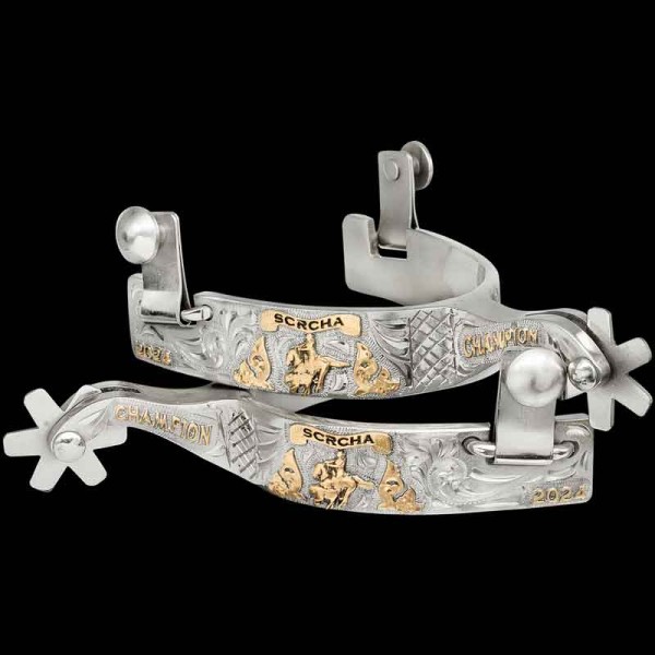 Boot Spurs - Fully Customizable Cowboy Silver Spurs