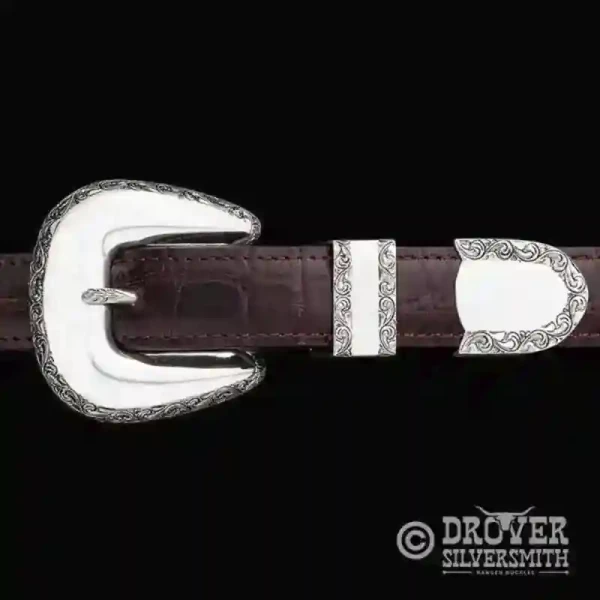 The Range Rider Sterling Silver Belt Buckle - Molly's Custom Silver