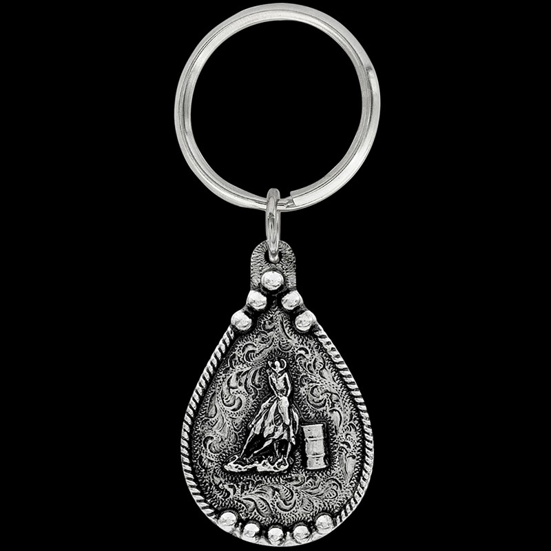 Barrel Racing Keychain- Hot new Barrel Racing bling! This keychain ...