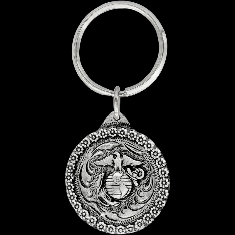 Marine Corps Keychain- Oorah! This Marine Corps keychain is made with a ...