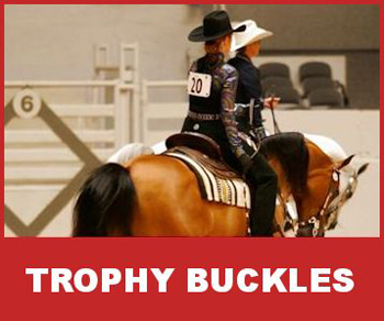 Mollys Custom Silver Trophy Buckles and Award Buckle